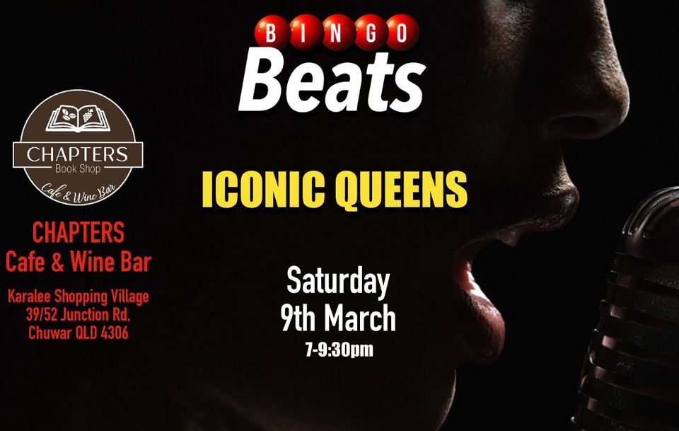 BINGO BEATS - ICONIC QUEENS at CHAPTERS!, Chapters Book Shop, Cafe and ...