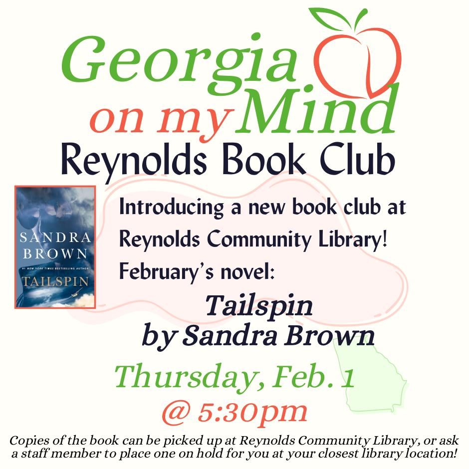 Georgia on my Mind Book Club, Reynolds Community Library, February 1 ...