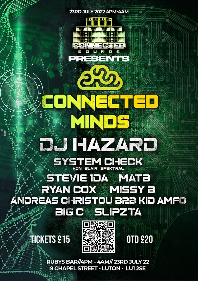 Connected Minds, Ruby's BAR, Luton, 23 July