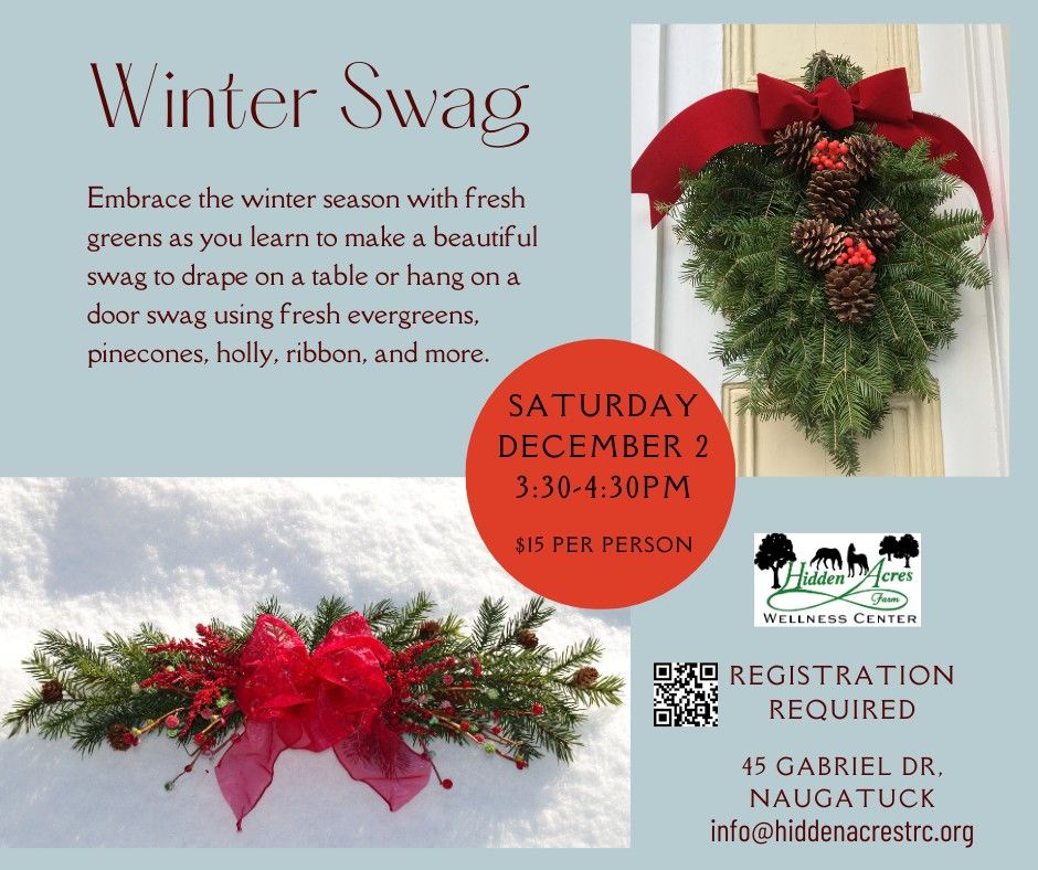 Winter Swags, Hidden Acres Therapeutic Riding Center Inc, Waterbury, 2 ...