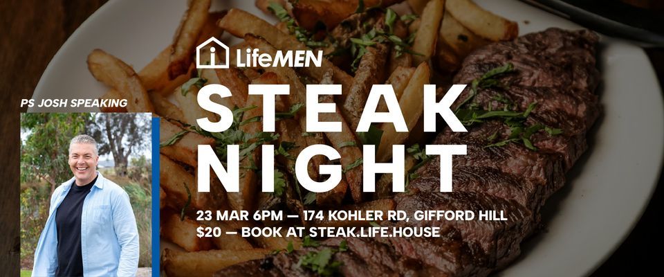 Mens Steak Night, 174 Kohler Rd, Gifford Hill, SA, Australia, South Australia 5253, Murray ...