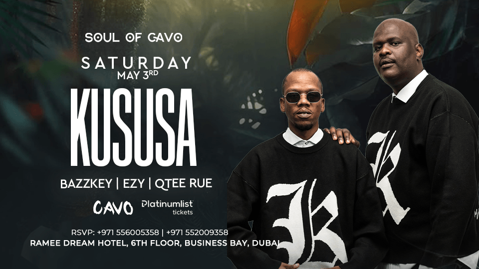 Soul of Cavo Presents Kususa Live in Dubai, Cavo, Dubai, 3 May to 4 May ...