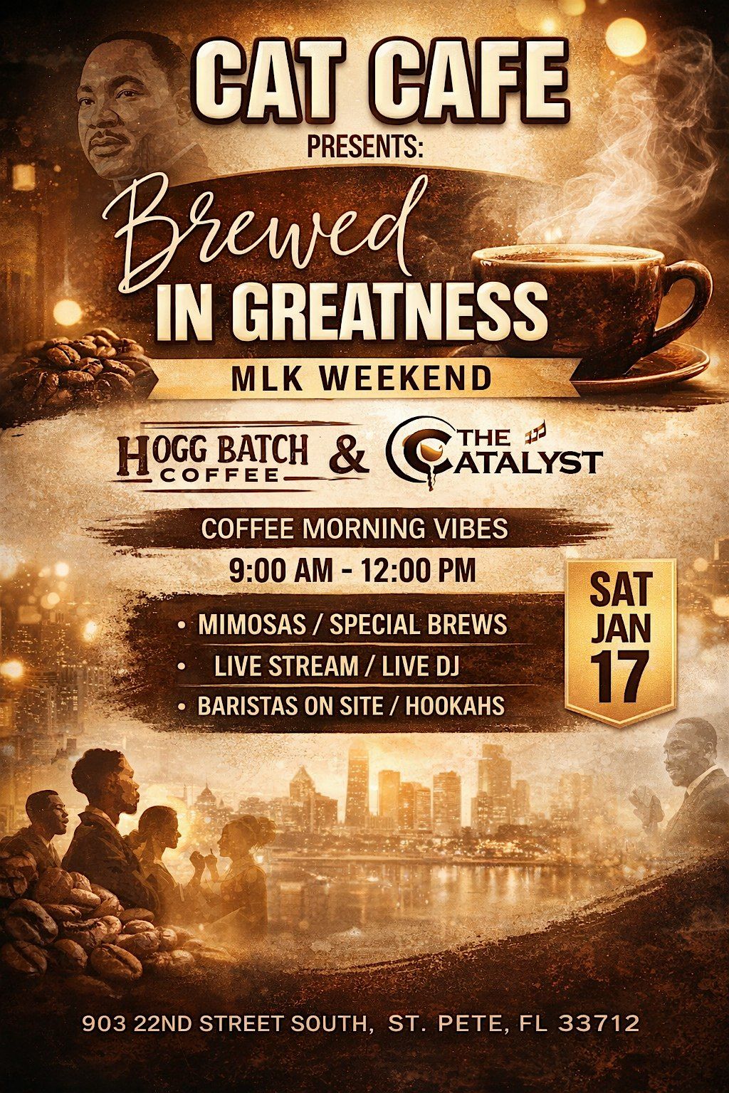 The Cat Cafe with Hogg Batch Coffee / MLK, The Catalyst on the Deuces ...