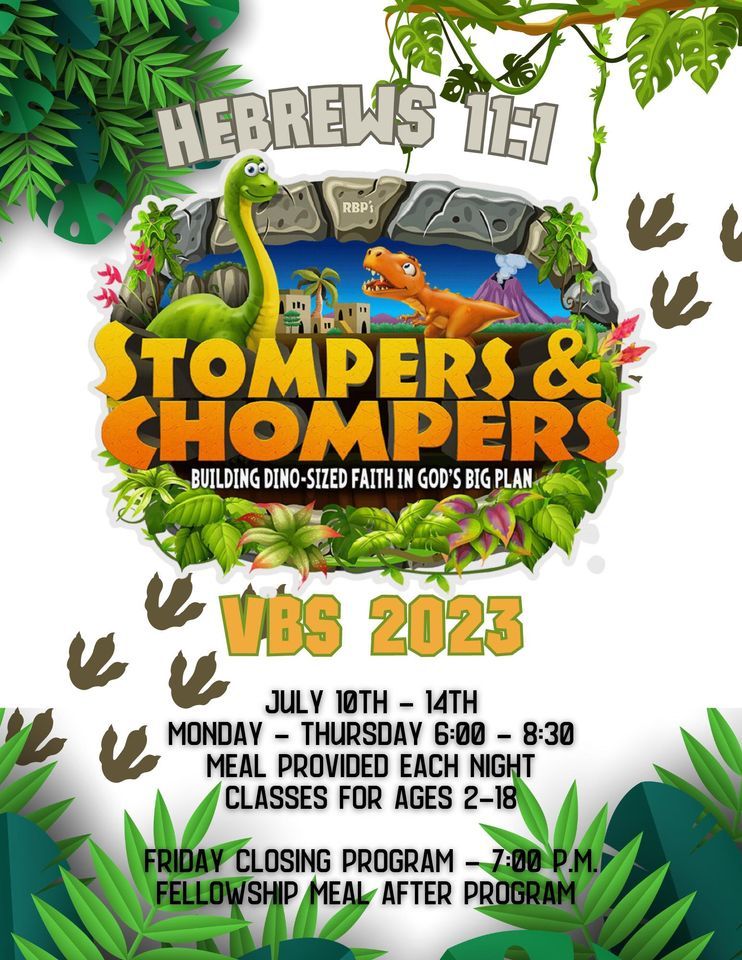2023 VBS Building Dino Size Faith in Gods Big Plan Hebrews 11:1 , 245 ...