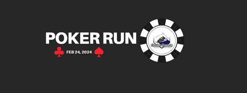 Coulee Comets - Poker Run 2024, Champions Riverside Bar & Grill, Galesville, February 24 2024 ...