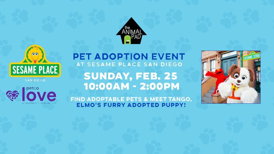 Sesame Place Adoption Event, Sesame Place San Diego, Chula Vista, 25 ...