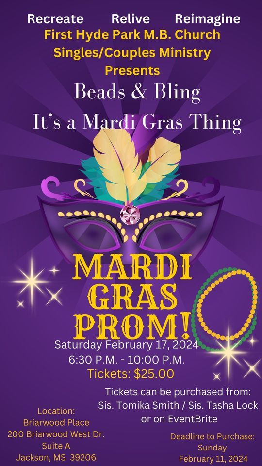 Beads and Bling Mardi Gras Prom , Briarwood Place Jxn, Jackson ...