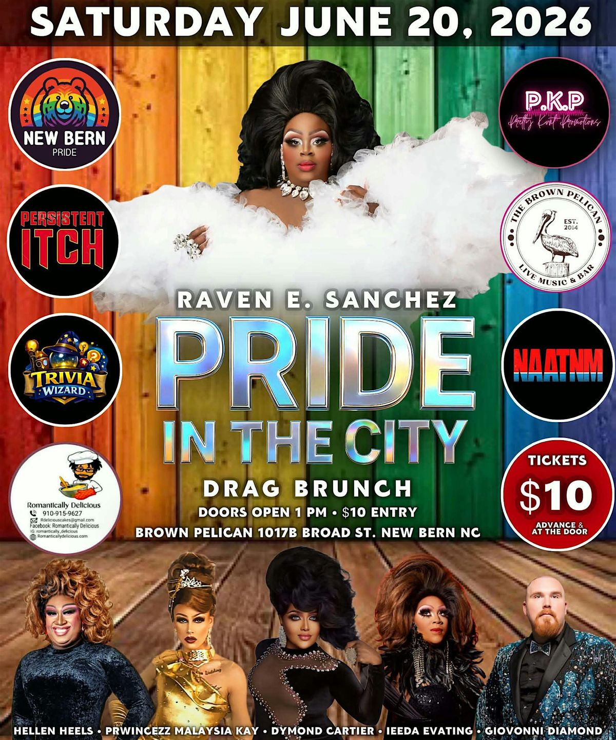 Ravens Cabaret Presents Pride in the City Drag Brunch, The Brown ...