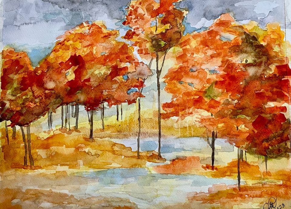October Watercolor Workshop with Jennifer Donley , Creative Aging ...