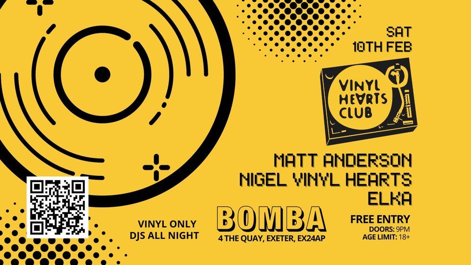 Vinyl Hearts Club - Bomba, Exeter, Bomba, Exeter, February 10 2024 ...
