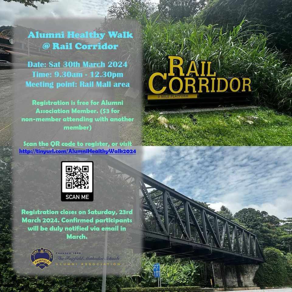 Alumni Healthy Walk @ Rail Corridor, The Rail Mall, Bukit Batok, 30 ...