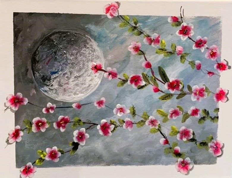 Surreal Blossoms, a PAINT & SIP EVENT with Lisa, Littleton Studio School, 8 March 2024 | AllEvents