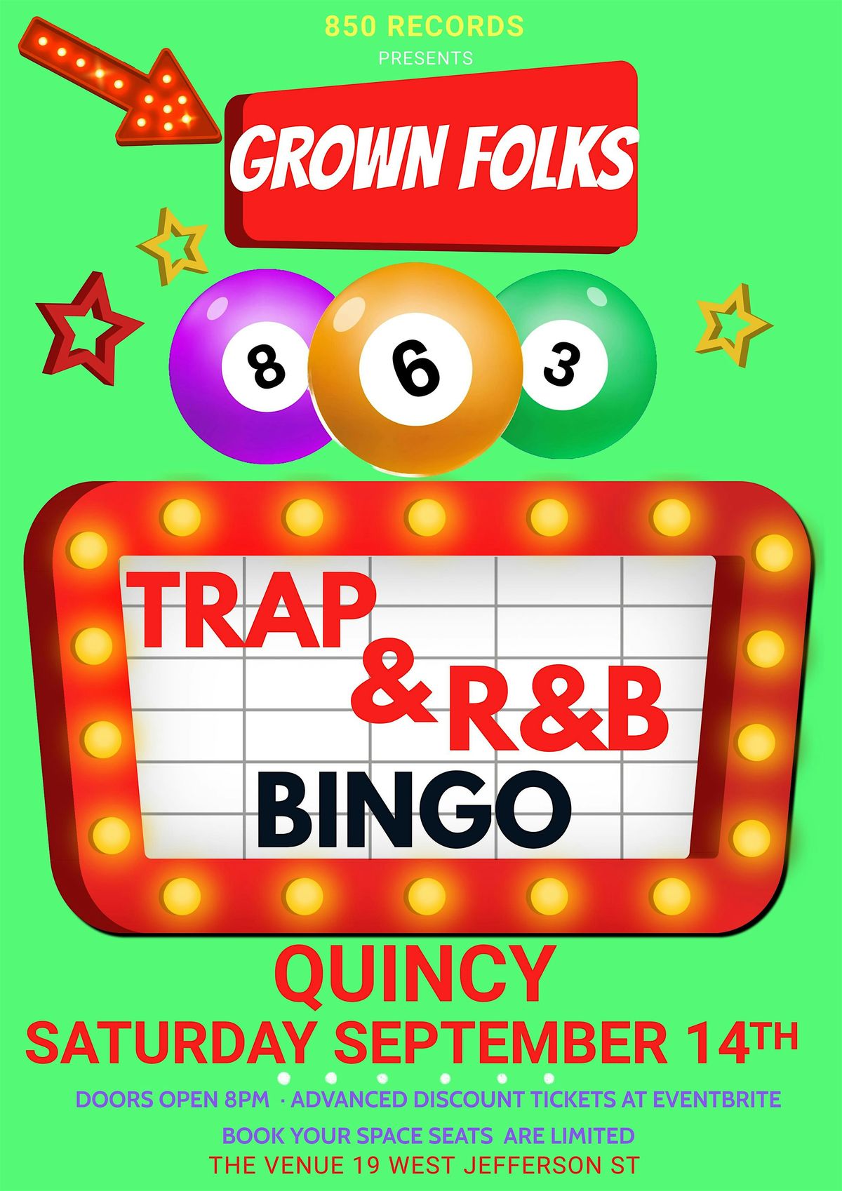 TRAP & R&B BINGO QUINCY VALENTINES WEEKEND EDITION, Historic District ...