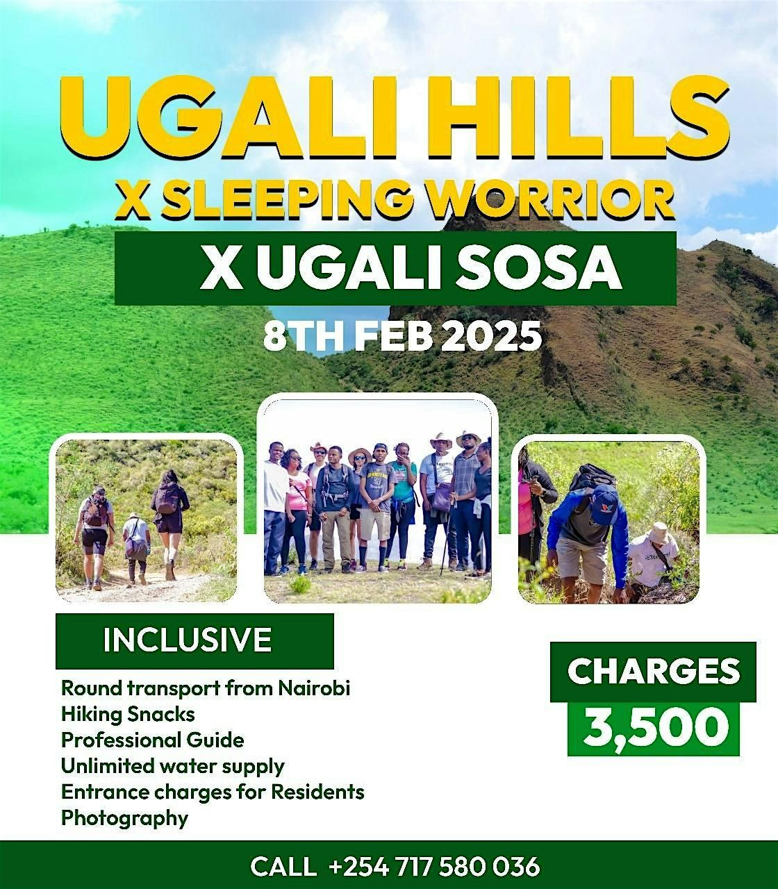 Sleeping Worrior X Ugali hills X U gali saucer @3500, KENCOM, Nairobi ...