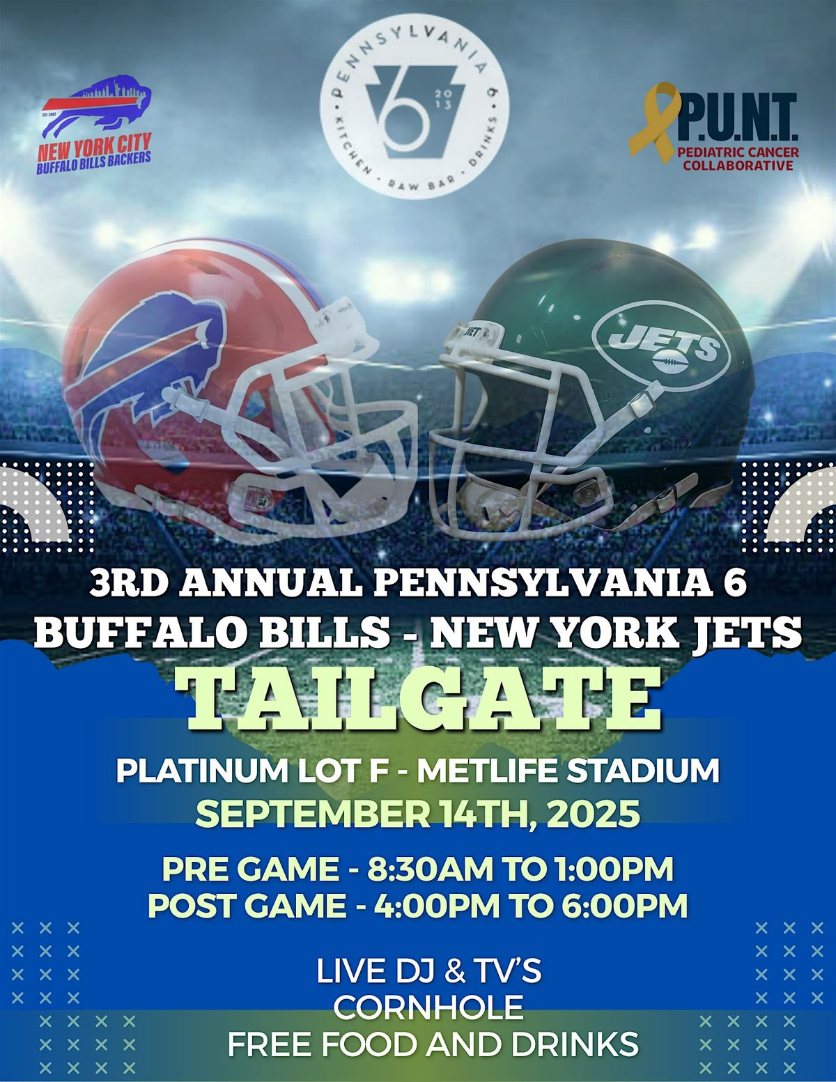 Pennsylvania 6 and NYC Buffalo Bills Backers MetLife Tailgate, MetLife ...