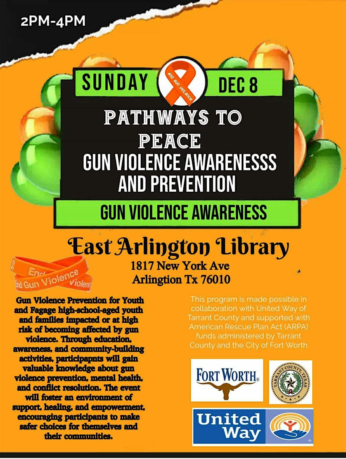Pathways to peace: Gun Violence Awareness & Prevention Social ...
