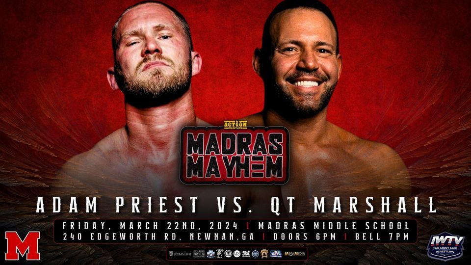 ACTION Wrestling - Madras Mayhem, Madras Middle School, Newnan, 22 March 2024 | AllEvents