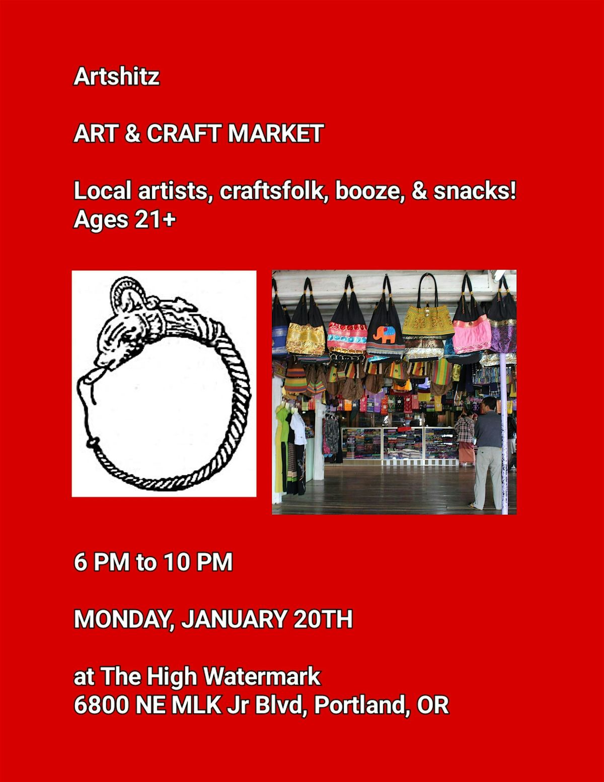 Artshitz 2025: Art & Craft Market, The High Water Mark, Portland, 20 ...