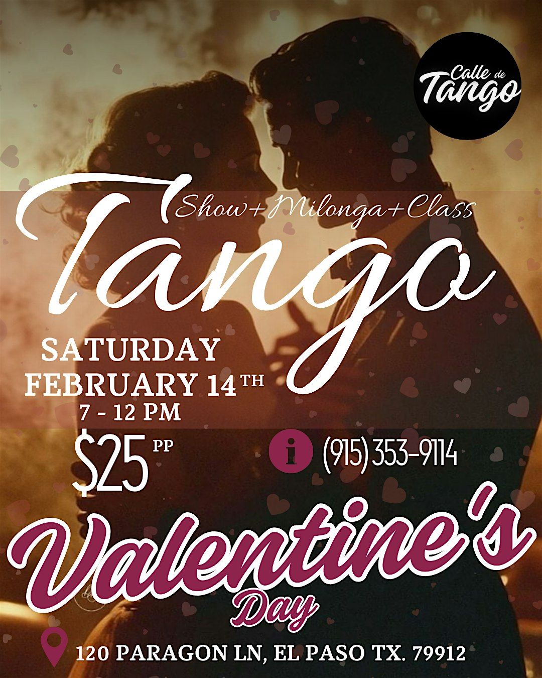 Tango Show Valentines Day, 120 Paragon Ln, El Paso, 14 February 2026 ...