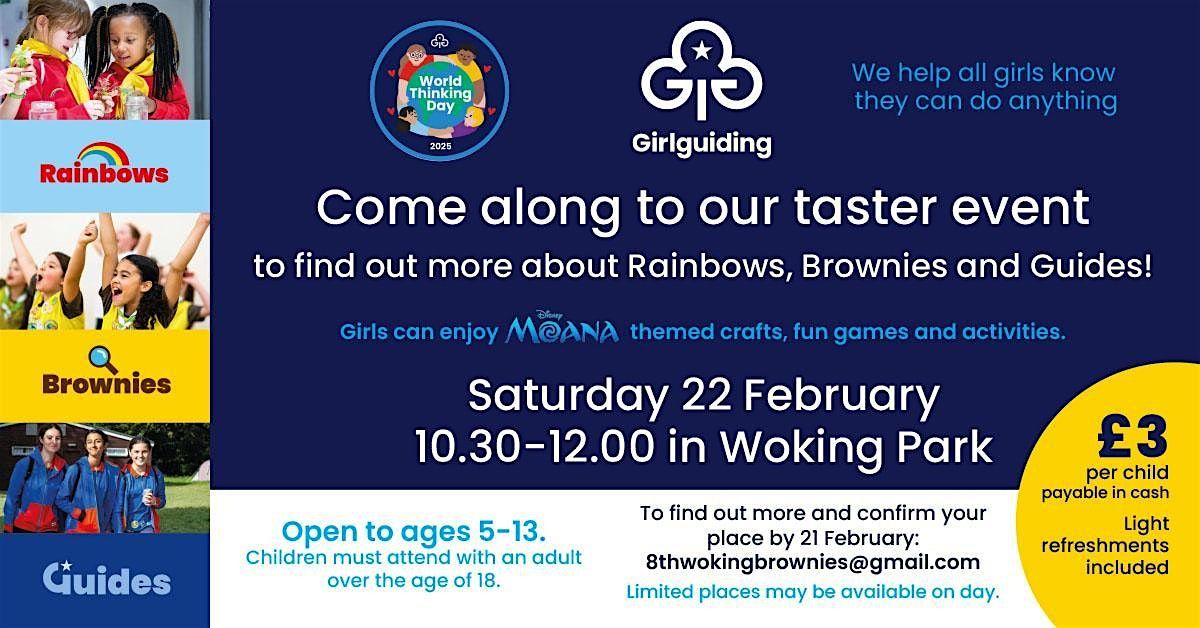 Girl Guides Taster Event - Moana Themed, Hoe Valley Community Building ...