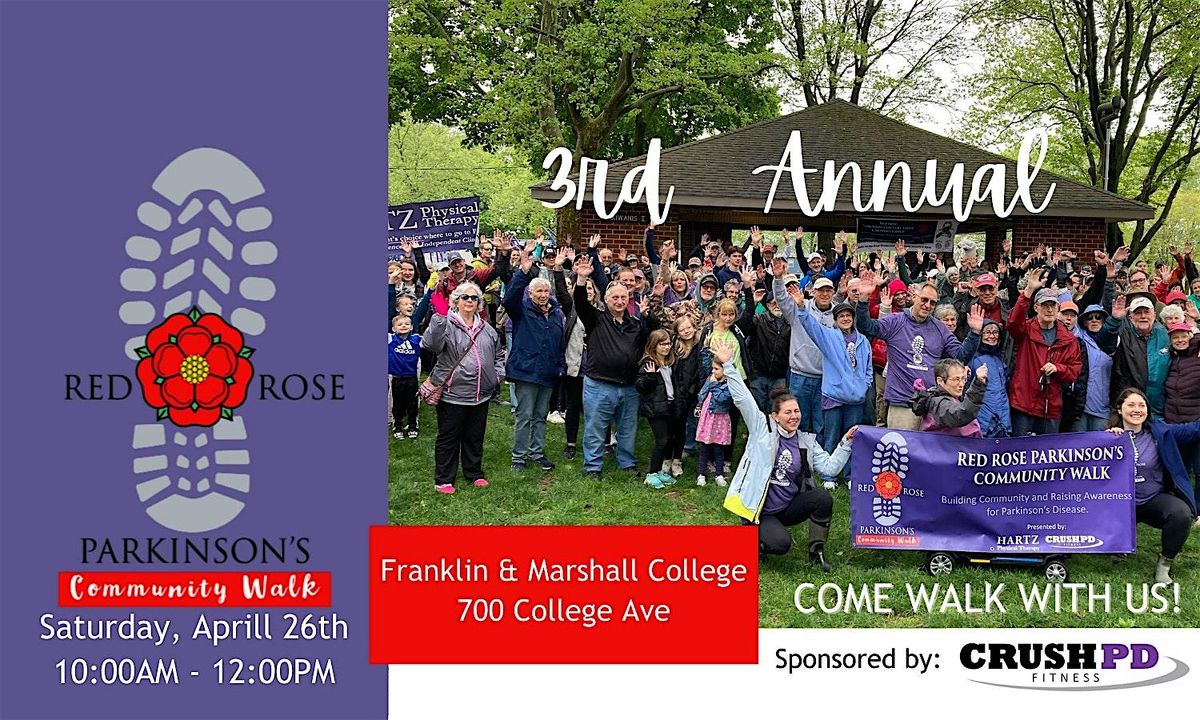 3rd Annual Red Rose Parkinsons Community Walk, Sponaugle-Williamson ...