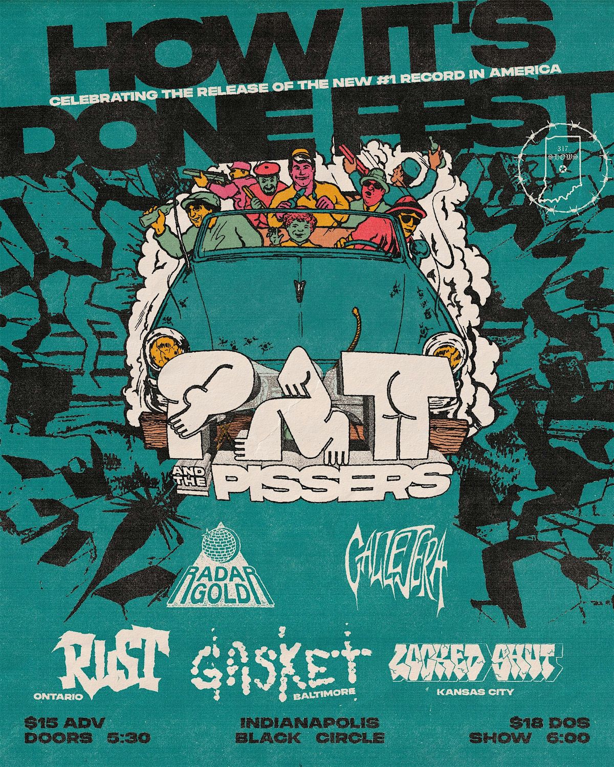 PAT & THE PISSERS RELEASE SHOW! w/ Locked Shut, Rust, Gasket + MORE ...