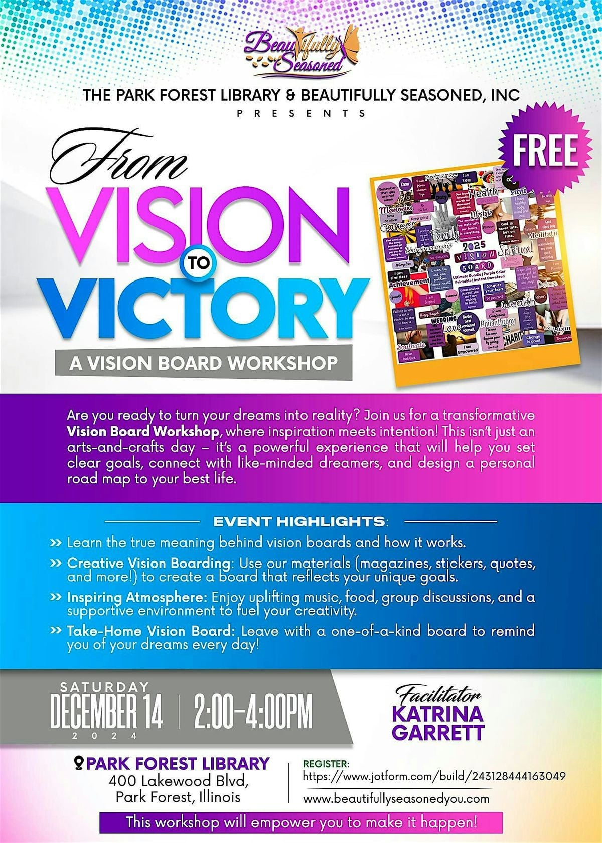 From Vision to Victory-A Vision Board Workshop, Park Forest Public ...