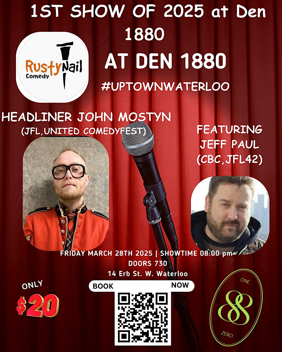 Rusty Nail Comedy @ DEN 1880: HL John Mostyn, Den 1880, Waterloo, 28 ...
