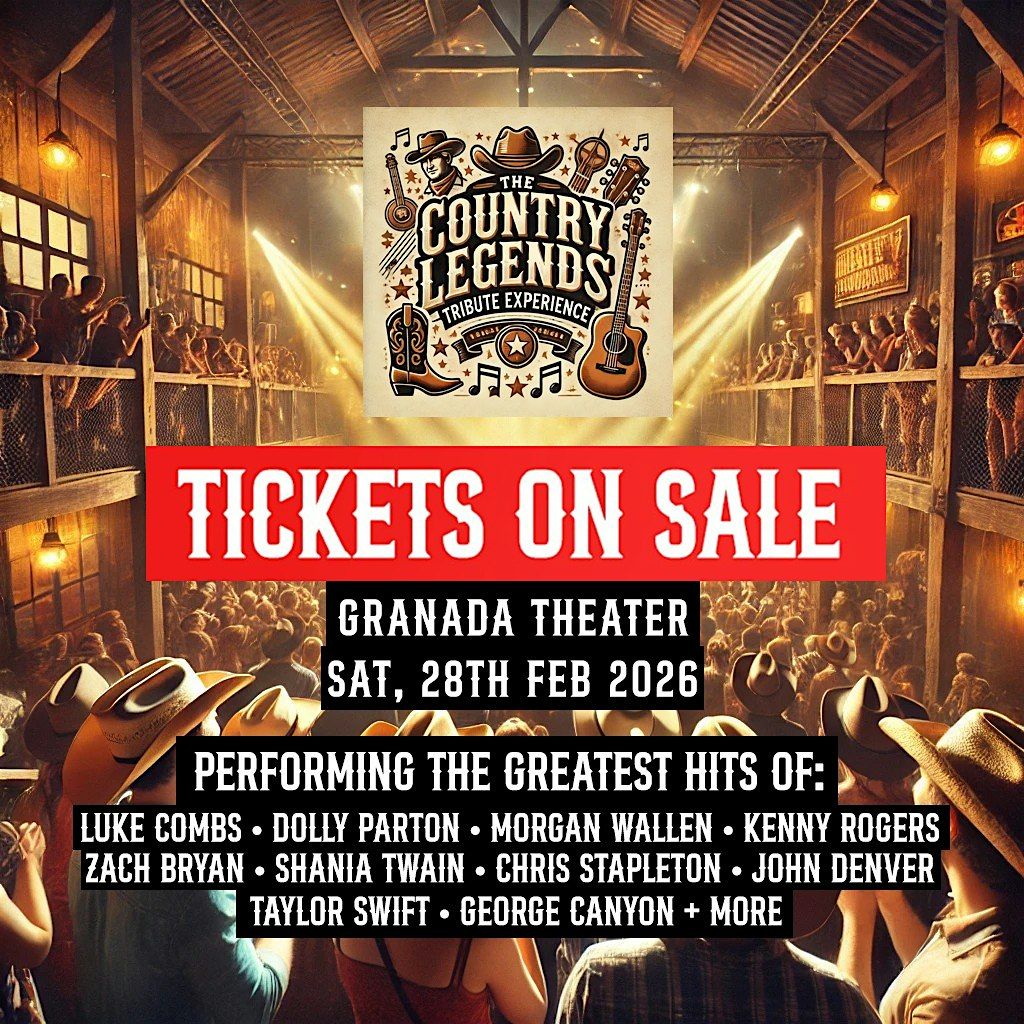 The Country Legends Tribute Experience. Yeehaw Minneapolis!, Granada ...