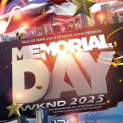 MEMORIAL DAY WEEKEND AT REVENGE MIAMI, Revenge Miami, Miami Beach, 22 ...