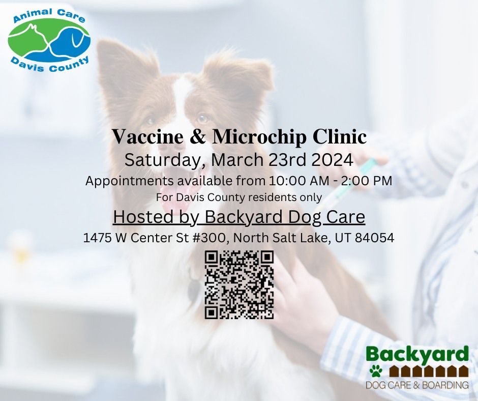 Vaccination & Microchip Clinic - Schedule your appointment now ...