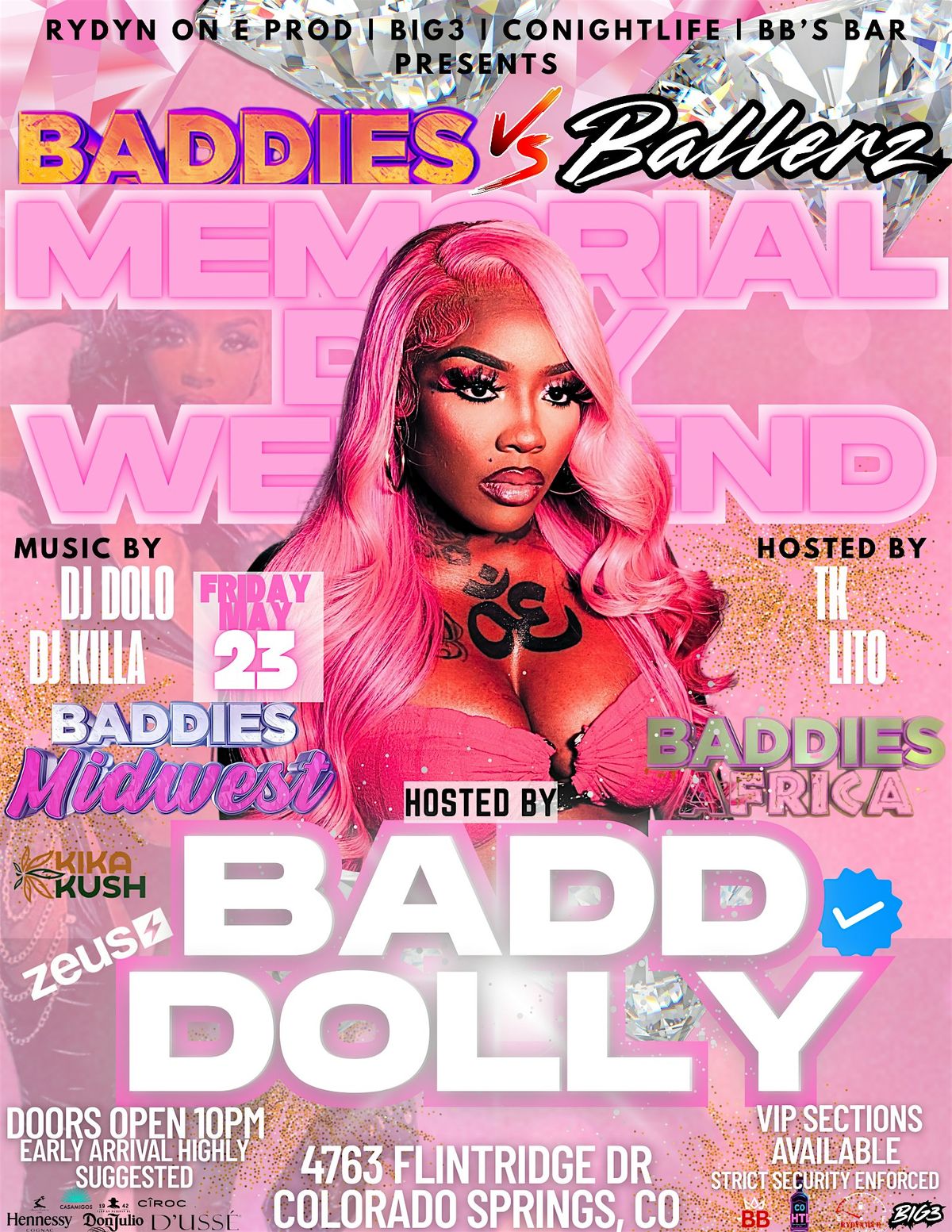 *BADDIES* Badd Dolly: Baddies Vs Ballerz, BB's Bar, Colorado Springs, 23 May 2025 | AllEvents