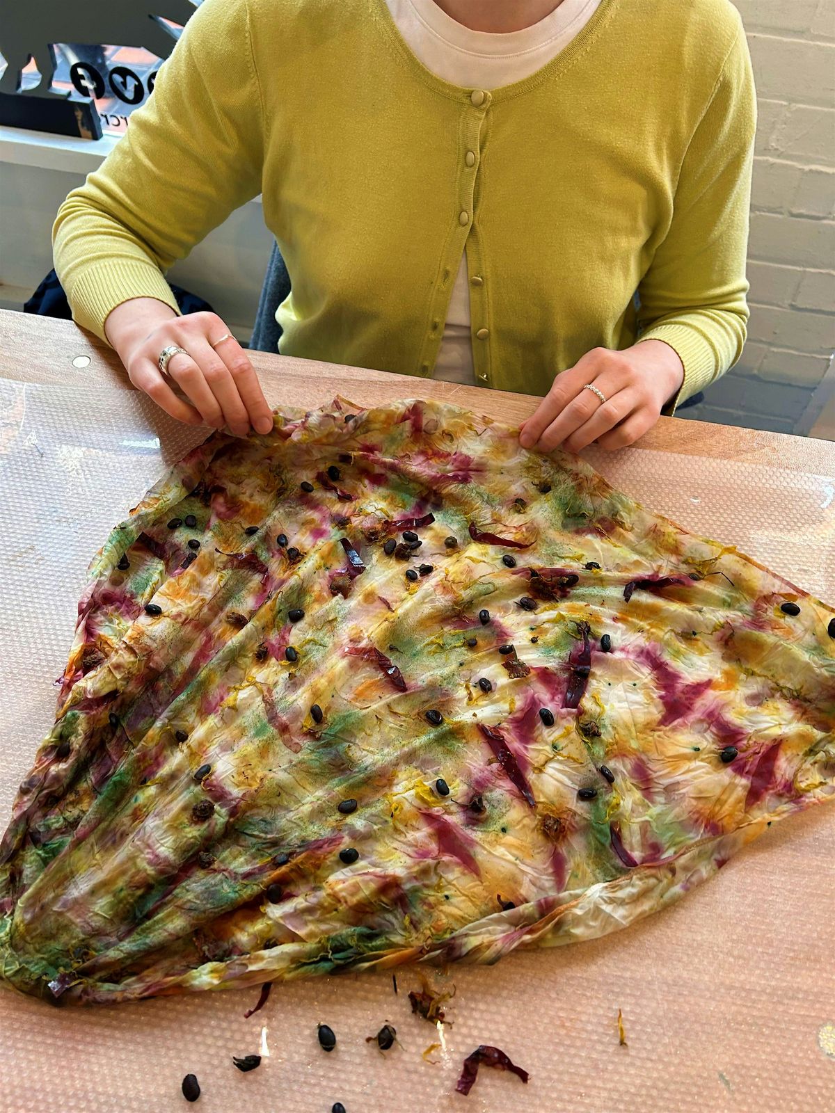 Botanical dyed Silk Scarf Workshop, Manchester Craft and Design Centre ...