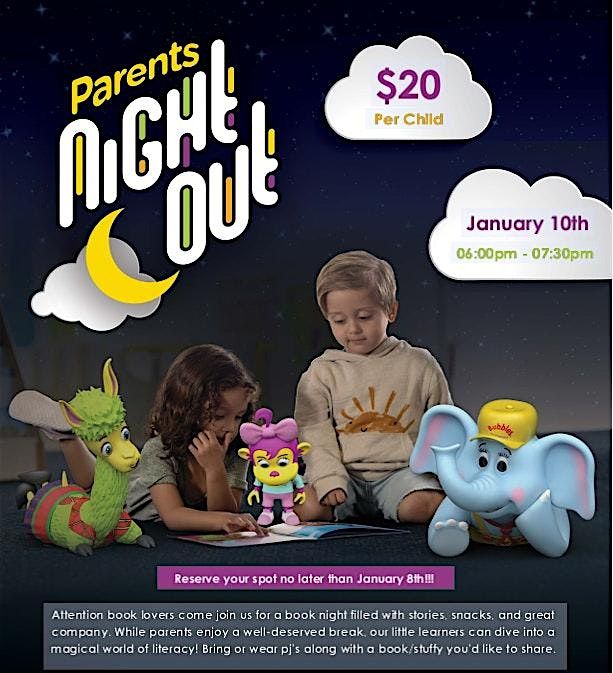 Parents Night Out, The Learning Experience, Andover, 10 January 2025 ...