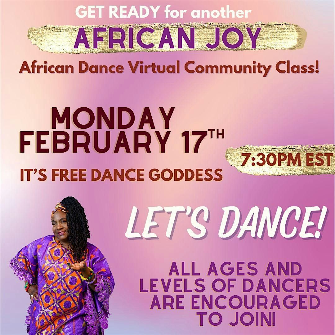 AFRICAN JOY ONLINE AFRICAN DANCE CLASS #71, February 17 to February 18 ...