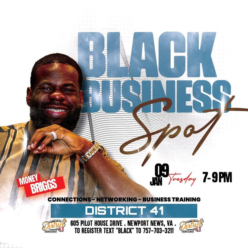Black Business Spot, District 41 Sports Bar, Newport News, 9 January ...