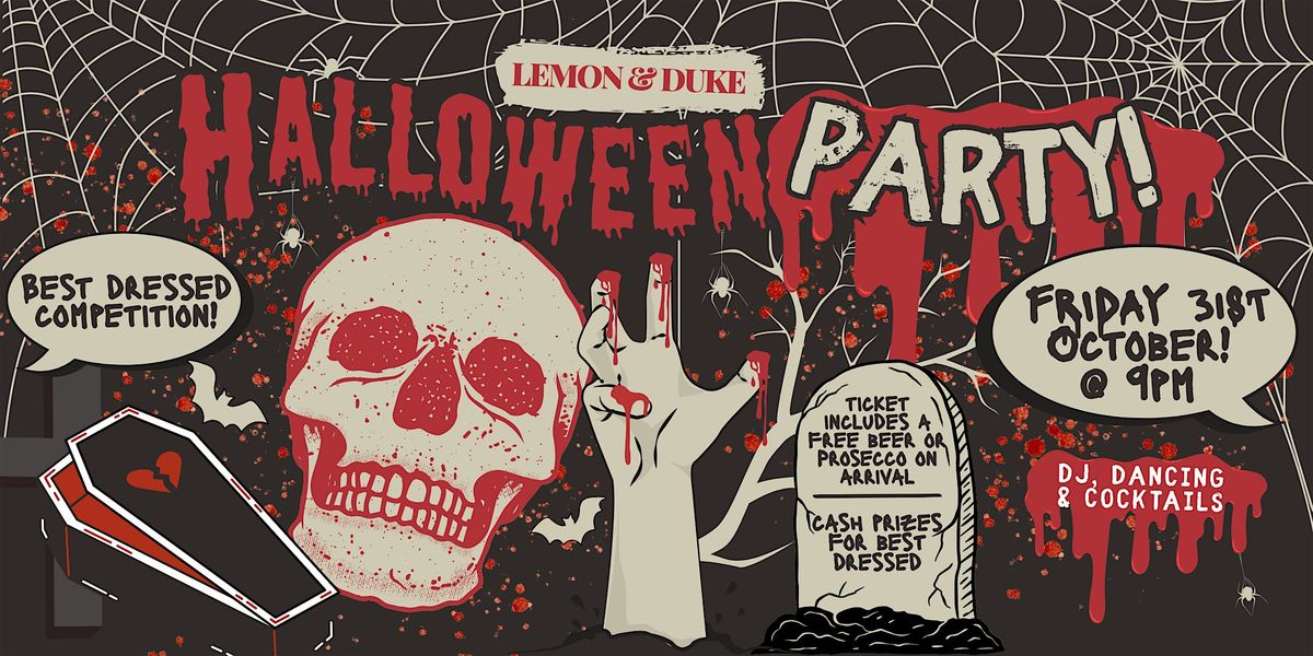 Spooktacular Halloween Party @ Lemon & Duke x Olmeca Altos, Lemon ...