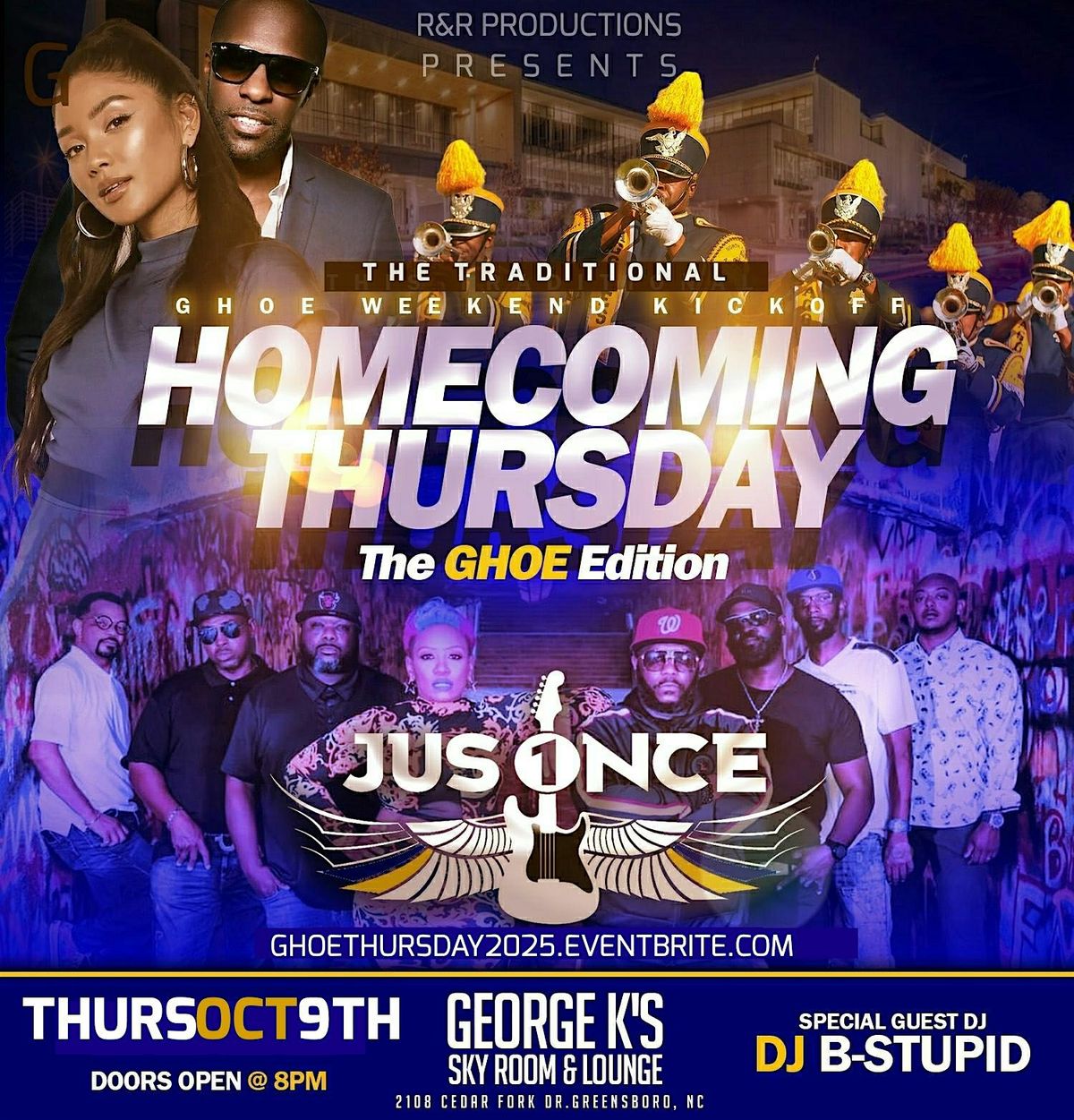 GHOE Thursday Night- w/ The Jus Once Band, DJ B-Stupid & More, George ...