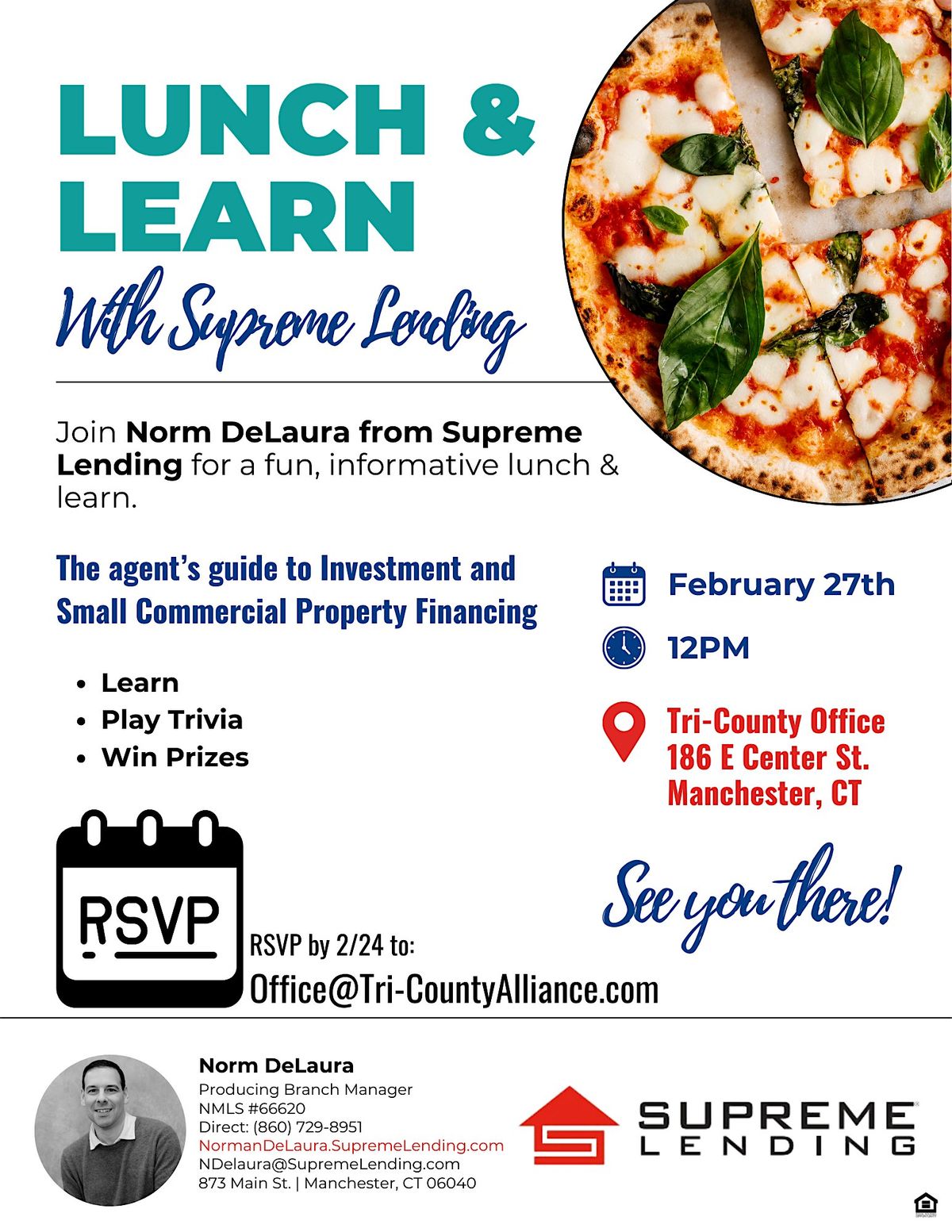 February Lunch & Lean with Norm DeLaura, 186 E Center St, Manchester ...