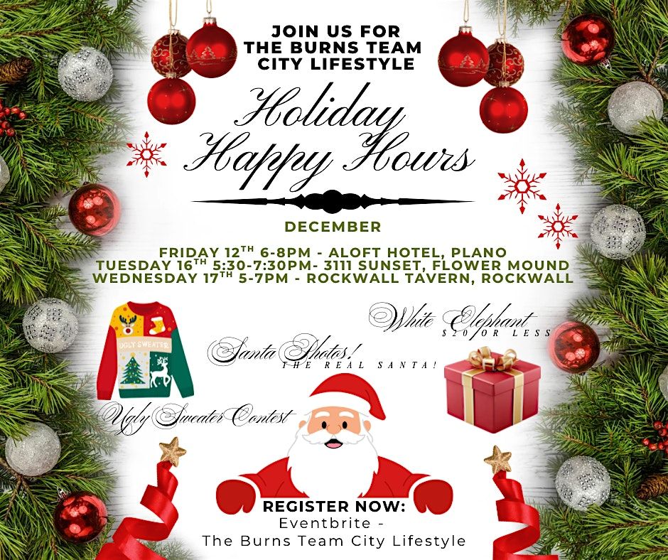 City Lifestyle B2B Holiday Happy Hour - Flower Mound, 3111 Sunset Blvd ...