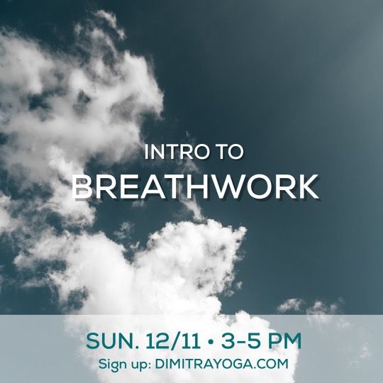 INTRO TO BREATHWORK, Dimitra Yoga, Harbeson, 2 December 2023 | AllEvents.in