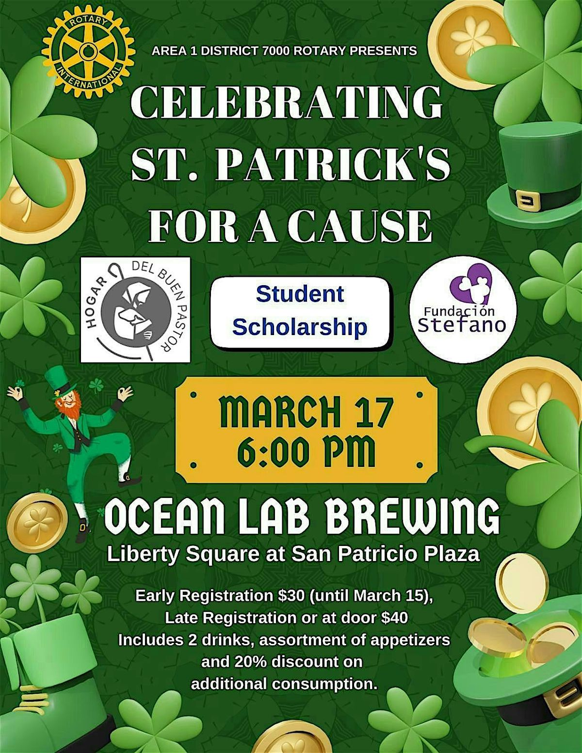Celebrating St. Patricks for a Cause, Ocean Lab Brewing Co., Guaynabo ...