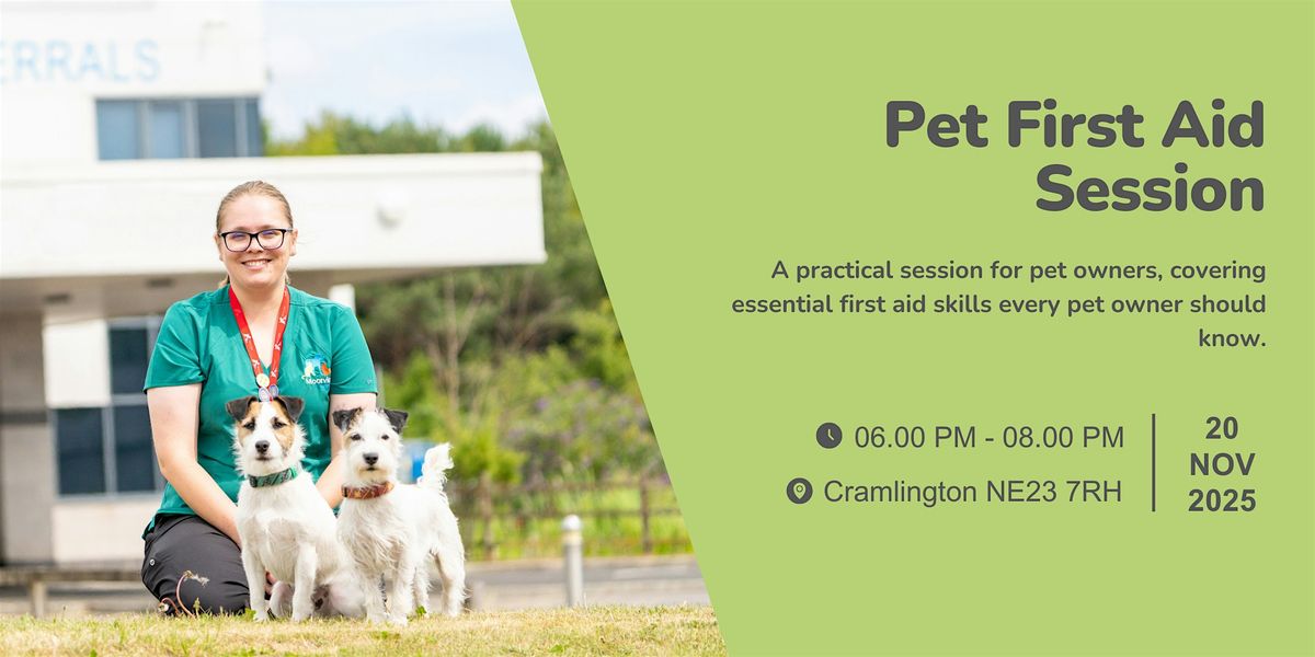 Pet First Aid Session, Moorview Referrals, Cramlington, 20 November ...
