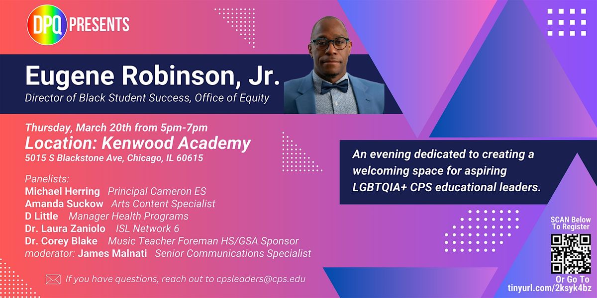 DPQ Presents: Eugene Robinson, Jr., Director of Black Student Success ...