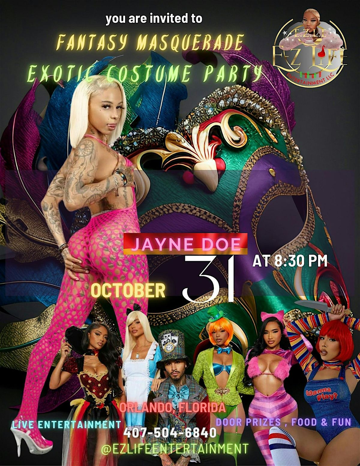 FANTASY Masquerade EXOTIC Costume Party, Have Knotz Entertainment ...
