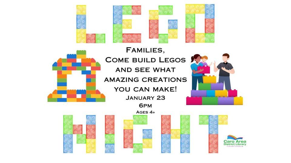 Family Lego Night, Caro Area District Library, 23 January 2024 | AllEvents