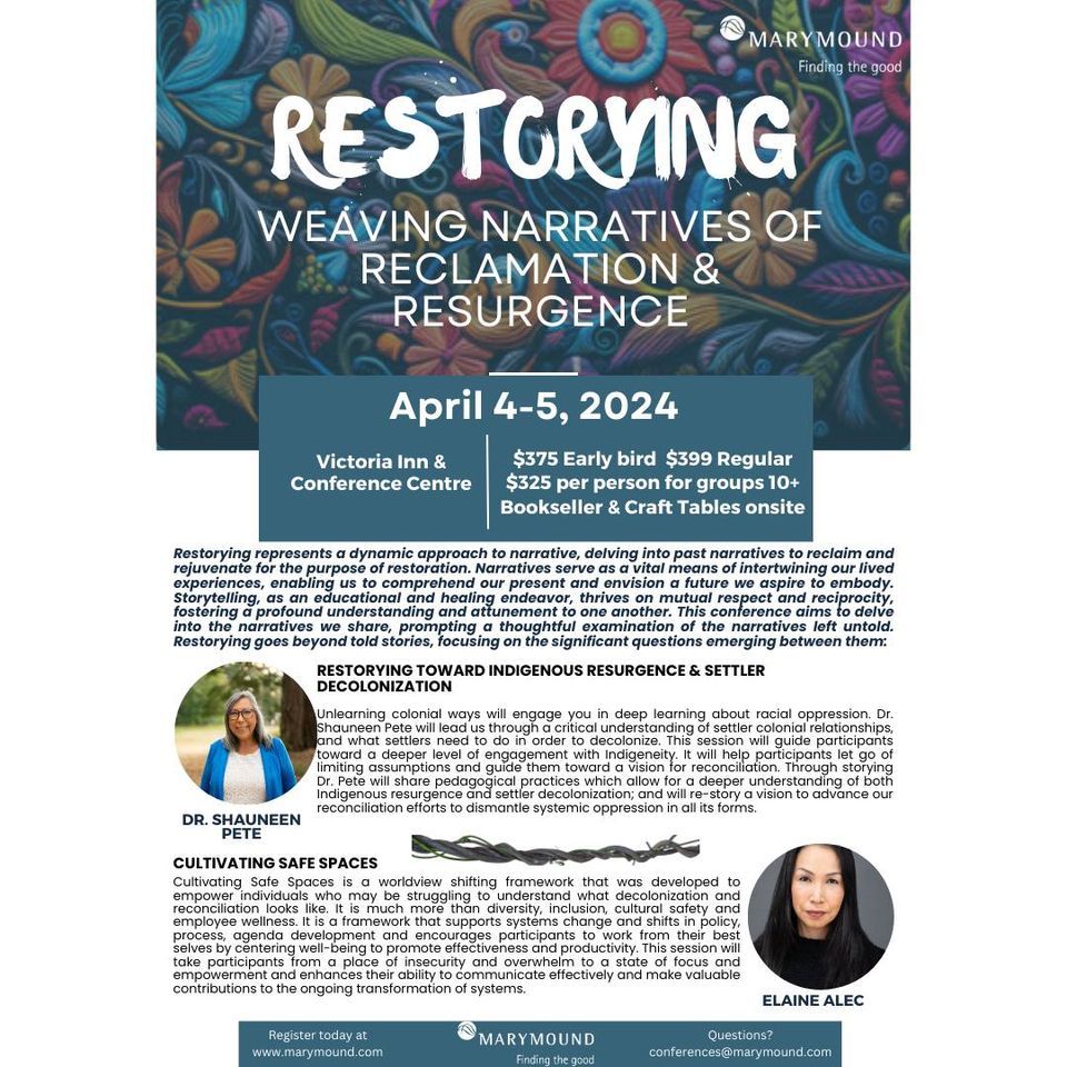 Restorying | Weaving Narratives of Reclamation and Resurgence, Victoria ...