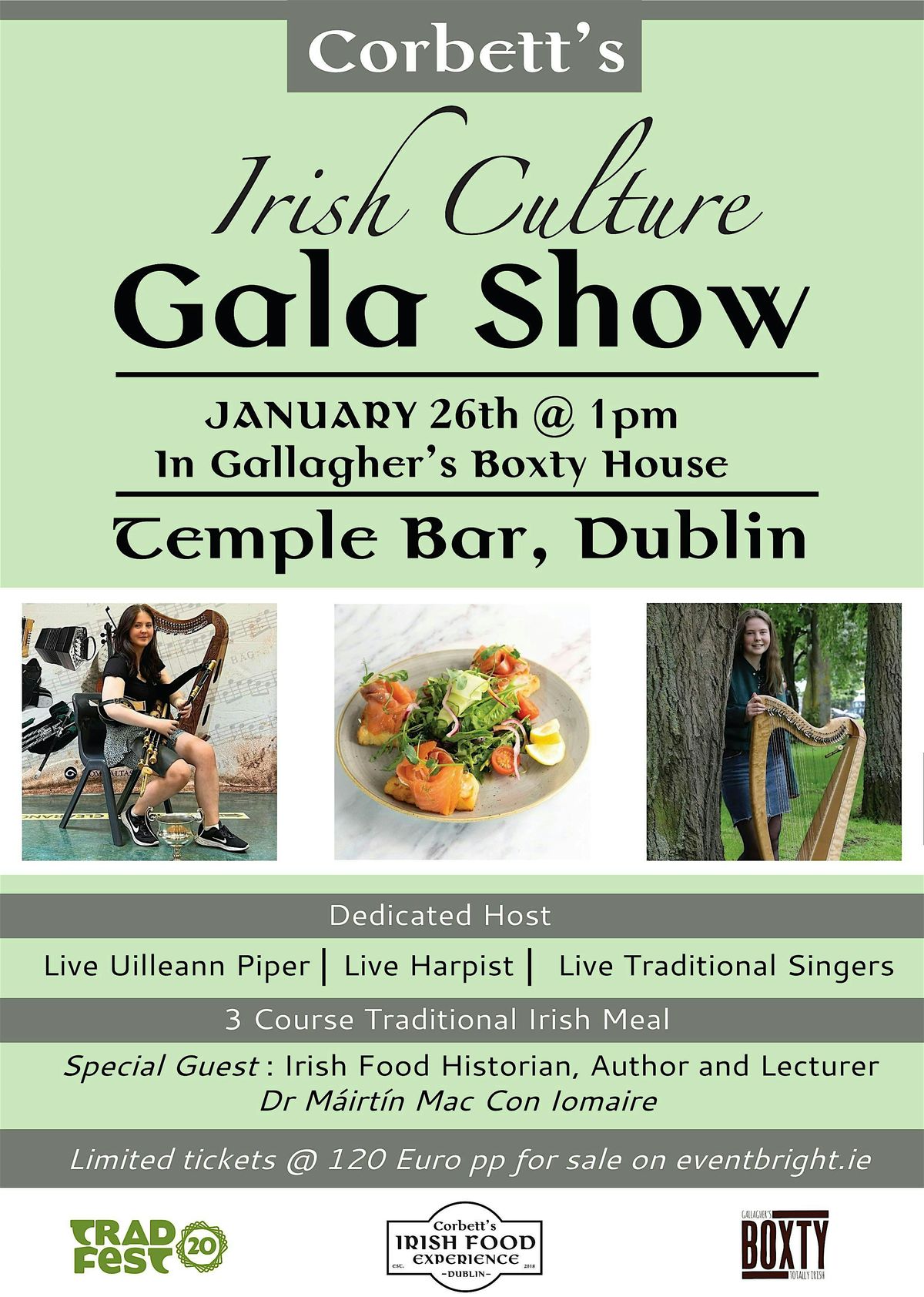 Corbetts Irish Culture Gala Show, Gallaghers Boxty House, Dublin 2, 26 ...