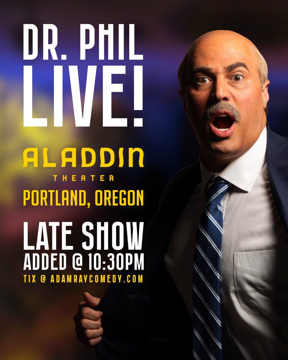 Dr. Phil - Portland, Aladdin Theater, Portland | AllEvents.in