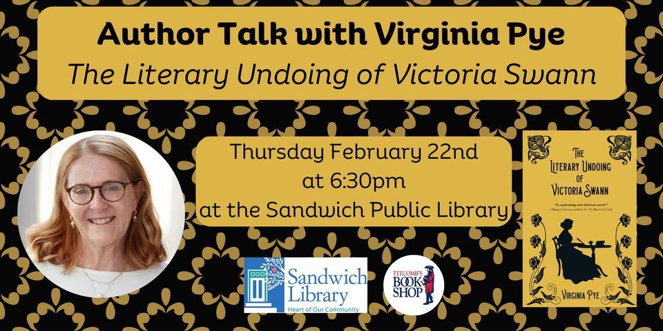 Author Talk with Virginia Pye: The Literary Undoing of Victoria Swann ...
